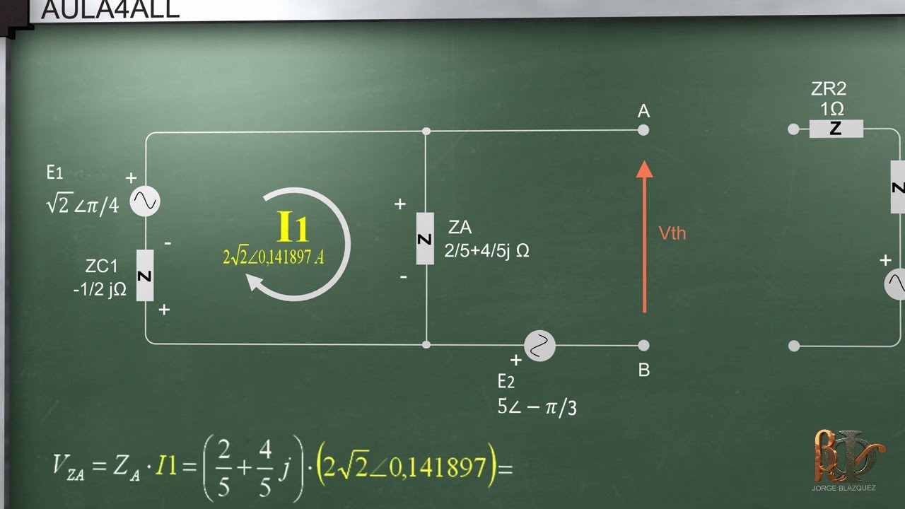 Teorema de Thevenin en AC ( corriente alterna) - Circuito equivalente ...