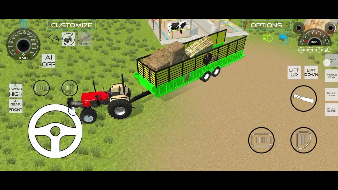 gaushala tractor mein Aaj ganne ki fasal game 🌾🐄🐂🌾😱🔥🔥 ️ ️ - YouTube