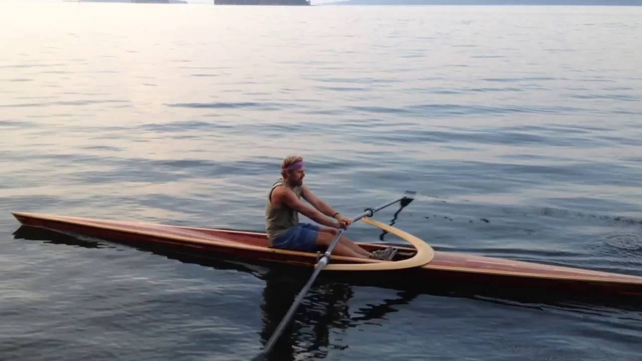 Rowing Shell on Lake Champlain - YouTube