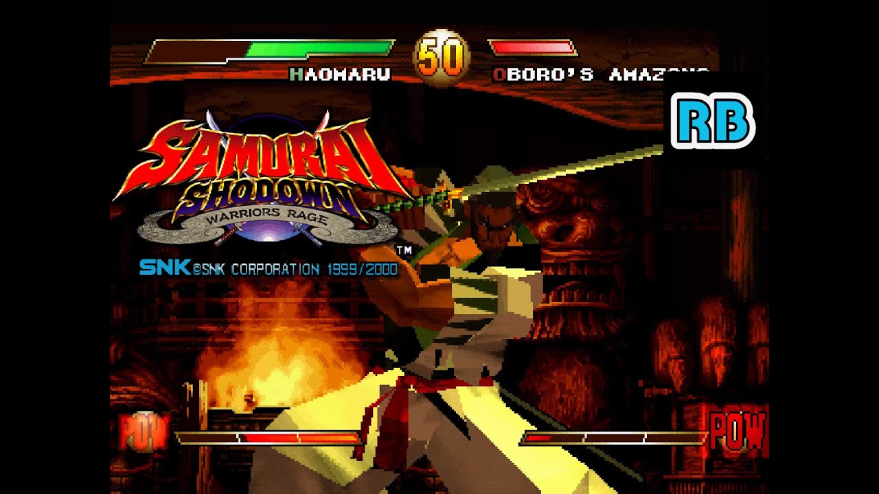 2000 [60fps] PS Samurai Shodown: Warriors Rage Haomaru ALL - YouTube