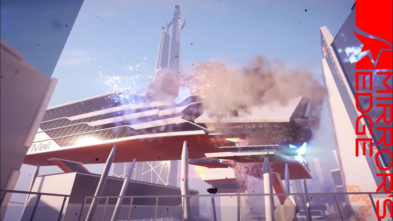 Mirror's Edge Catalyst #4 - Big Explosion At Bauble Mall - YouTube