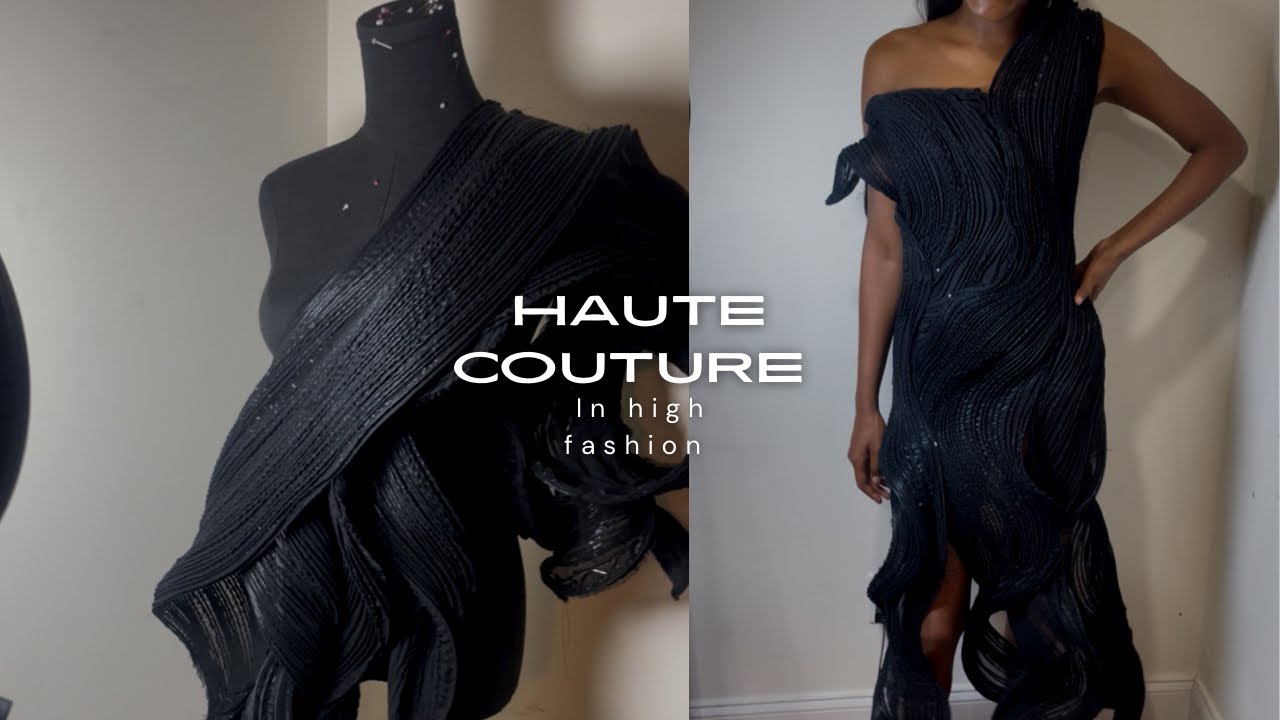 creating Structured spiral fabric and Making High Fashion Haute Couture ...