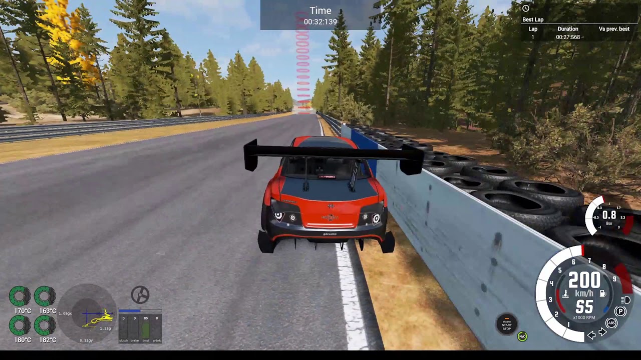 BeamNG - Automation Test Track - Old Race Circuit [50,039] - YouTube