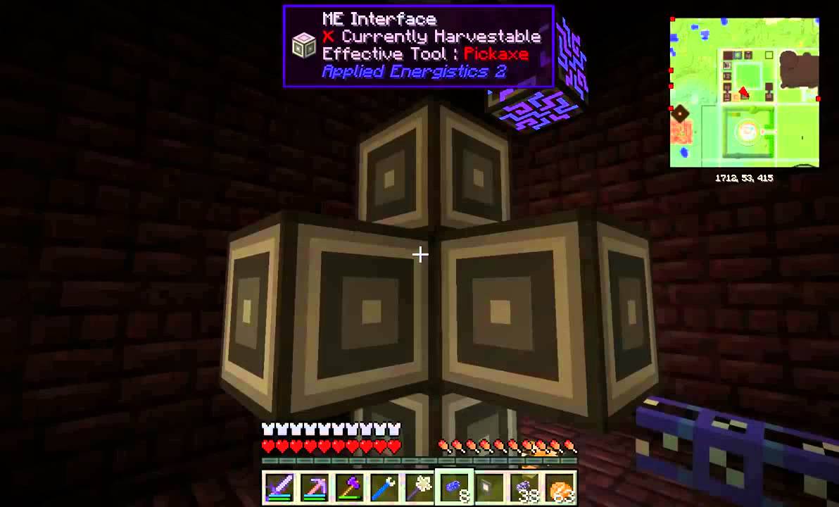 Automated cobble compression and basic AE2 crafting setup - YouTube