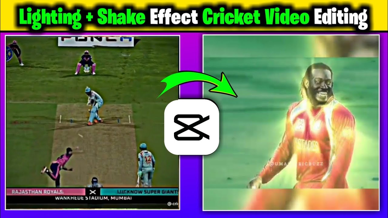 Lighting Shake Effect Cricket Video Editing CapCut || Cricket Video ...
