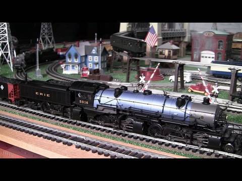 MTH Premier Erie Triplex & Angus O-Gauge Steam Locomotives in True HD ...