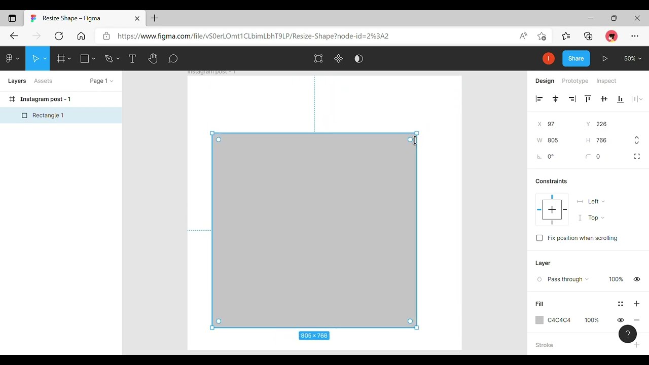 Resize Shape – Figma - YouTube