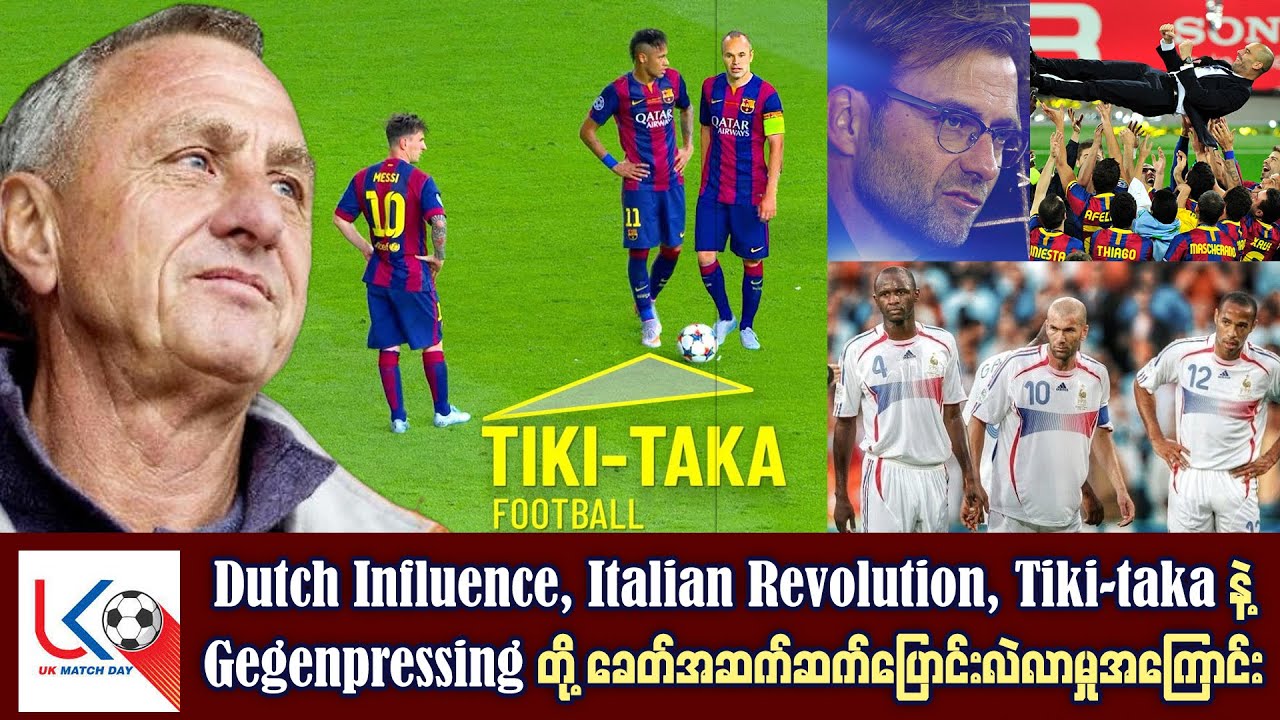 Dutch Influence,Italian Revolution,Tiki-Taka နဲ့Gegenpressing တို့ခေတ ...