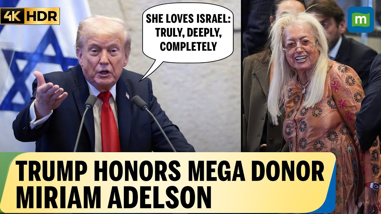 Trump Salutes Miriam Adelson For Shaping Us Policy On Israel 4k