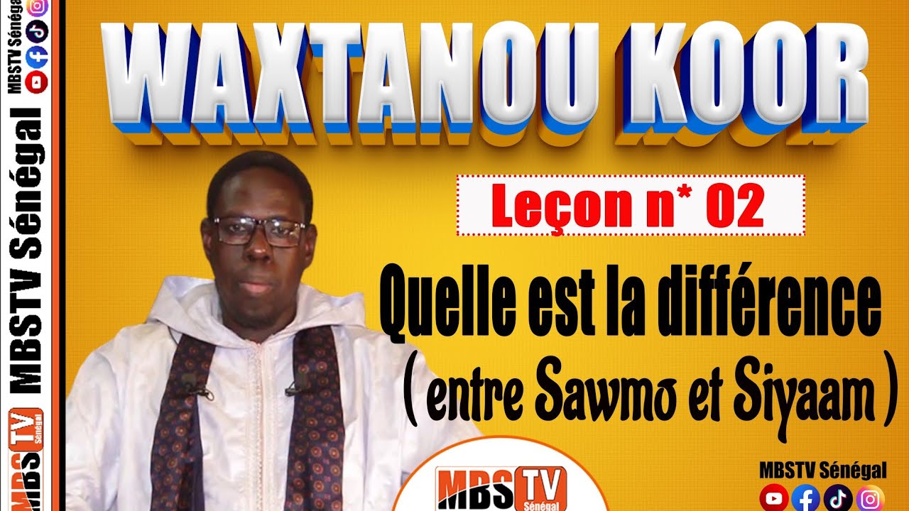 LEÇON N° 02 : Quelle est la différence entre Sawmo et Siyaam - YouTube