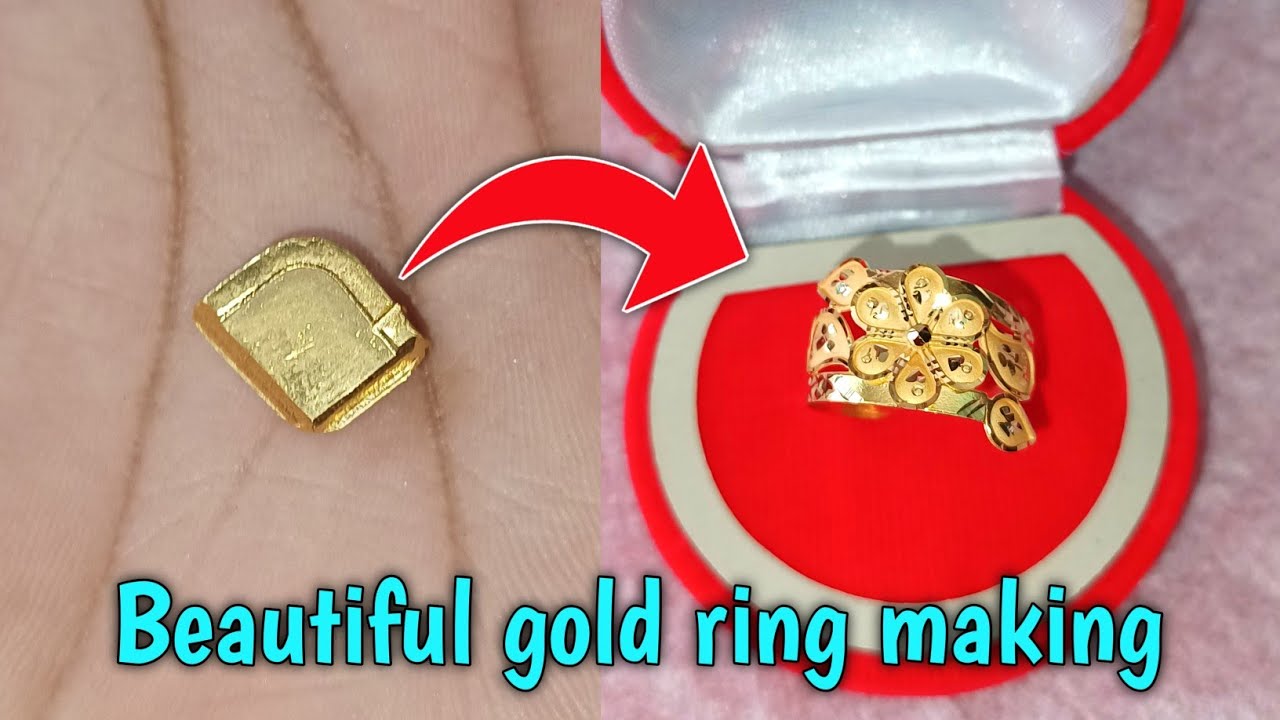 How to make latest design ladies ring 🔥|| gold ring making | - YouTube