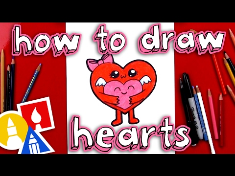 How To Draw Hugging Hearts For Valentine's Day | Safe Videos for Kids