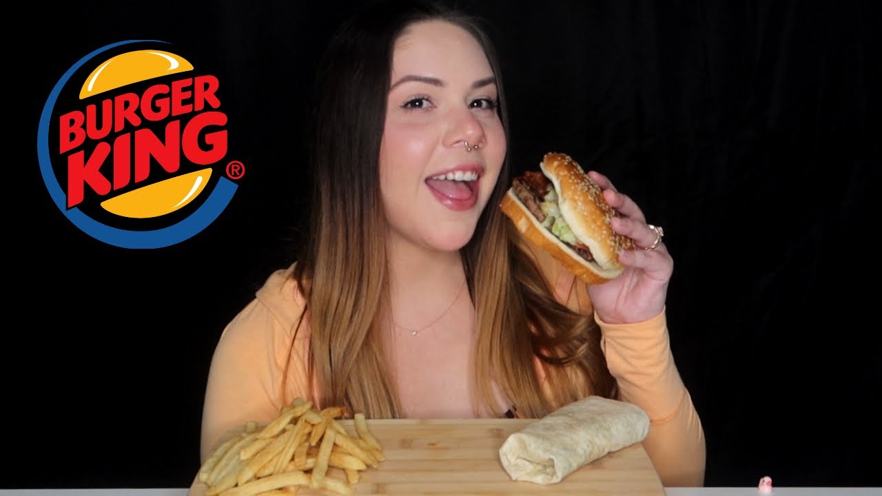 BURGER KING CANDIED BACON WHOPPER MUKBANG | HONEY MUSTARD ROYAL CRISPY ...