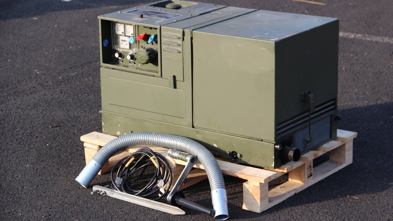1,9KW DIESEL HATZ BUNDESWEHR STROM GENERATOR NOTSTROM STROMAGGREGAT ...