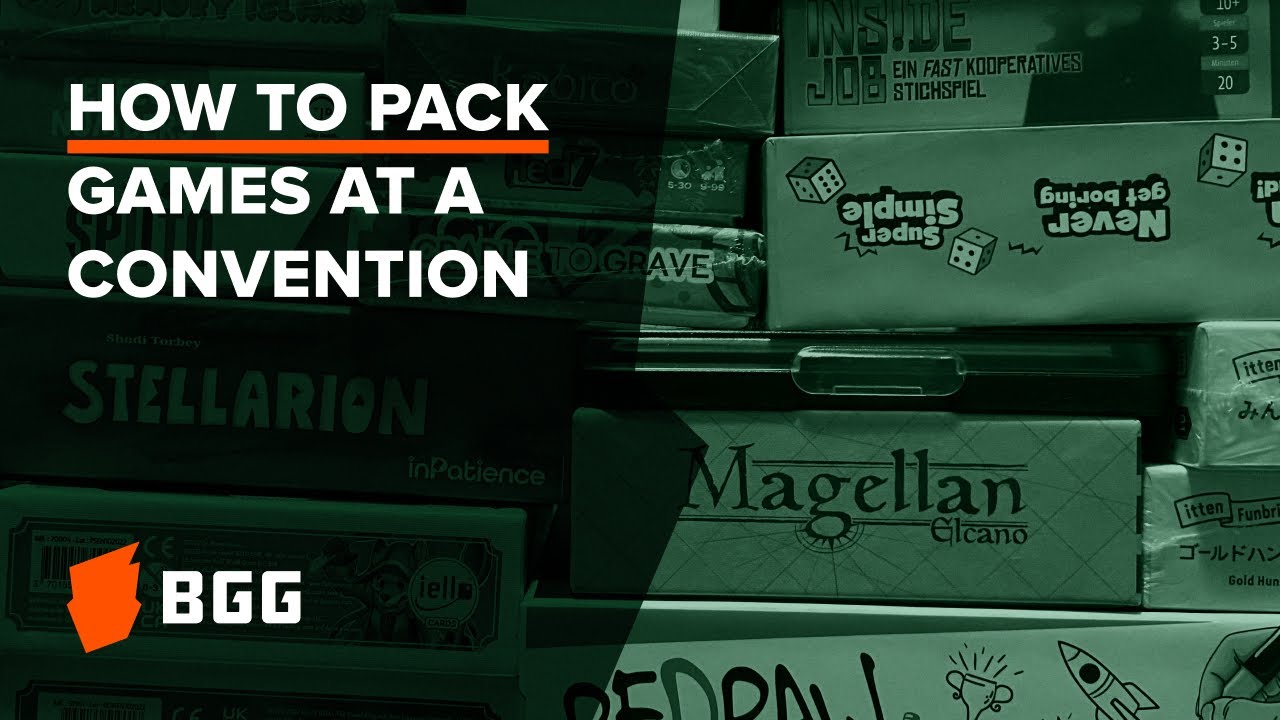 How to Maximize Suitcase Space at a Game Convention - YouTube