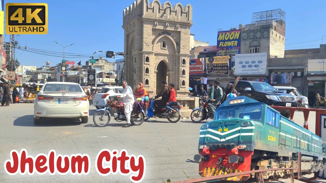 Jhelum City in 2023 4k | Jhelum Punjab | Tahlianwala | Shandar Chowk ...