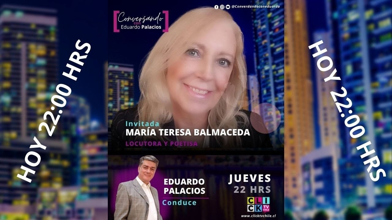 CONVERSAMOS CON MARIA TERESA BALMACEDA / LOCUTORA Y POETISA - YouTube