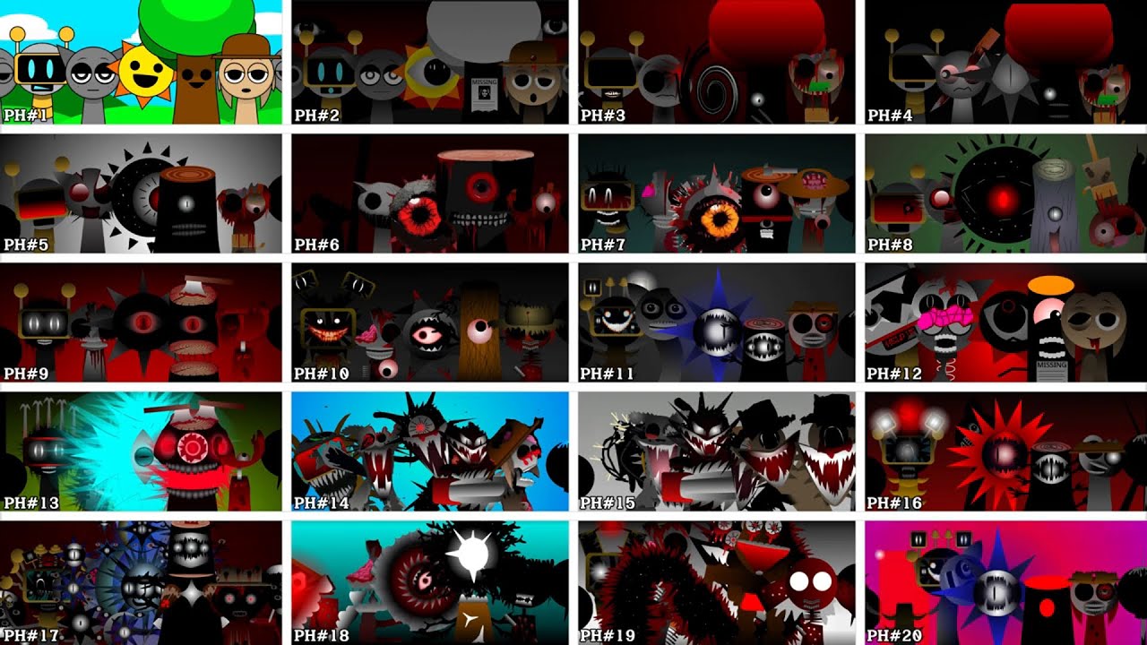 Fun Time - Incredibox Sprunki Mix! FunBot x Gray x Mr Sun x Mr Tree x ...
