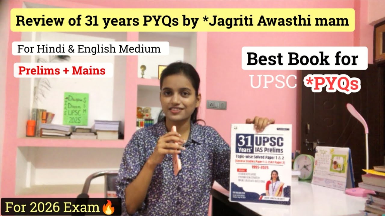 UPSC PYQ Book Review🔥For English and Hindi Medium📚 #review #vlog #upsc ...