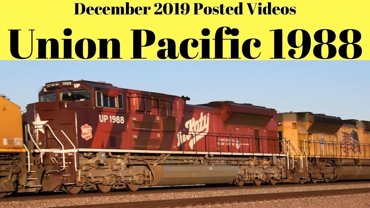 Union Pacific Intermodal Train Featuring UP 1988 The Katy Heritage ...