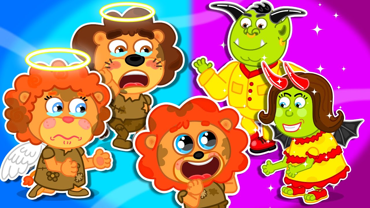 Lion Family | Leo Was Adopted by New Mommy | Cartoon for Kids - YouTube