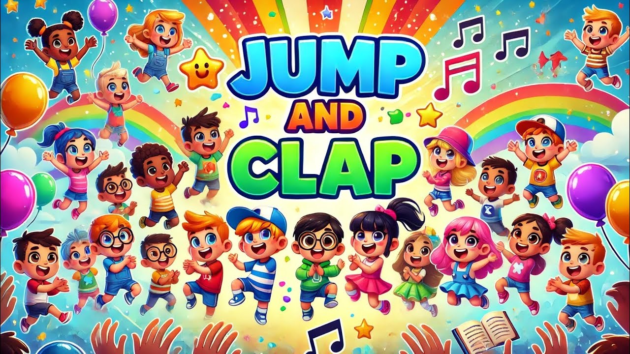 🎵 Jump and Clap – Fun Kids' Song | Dance, Sing & Play! #rhymelyrics # ...