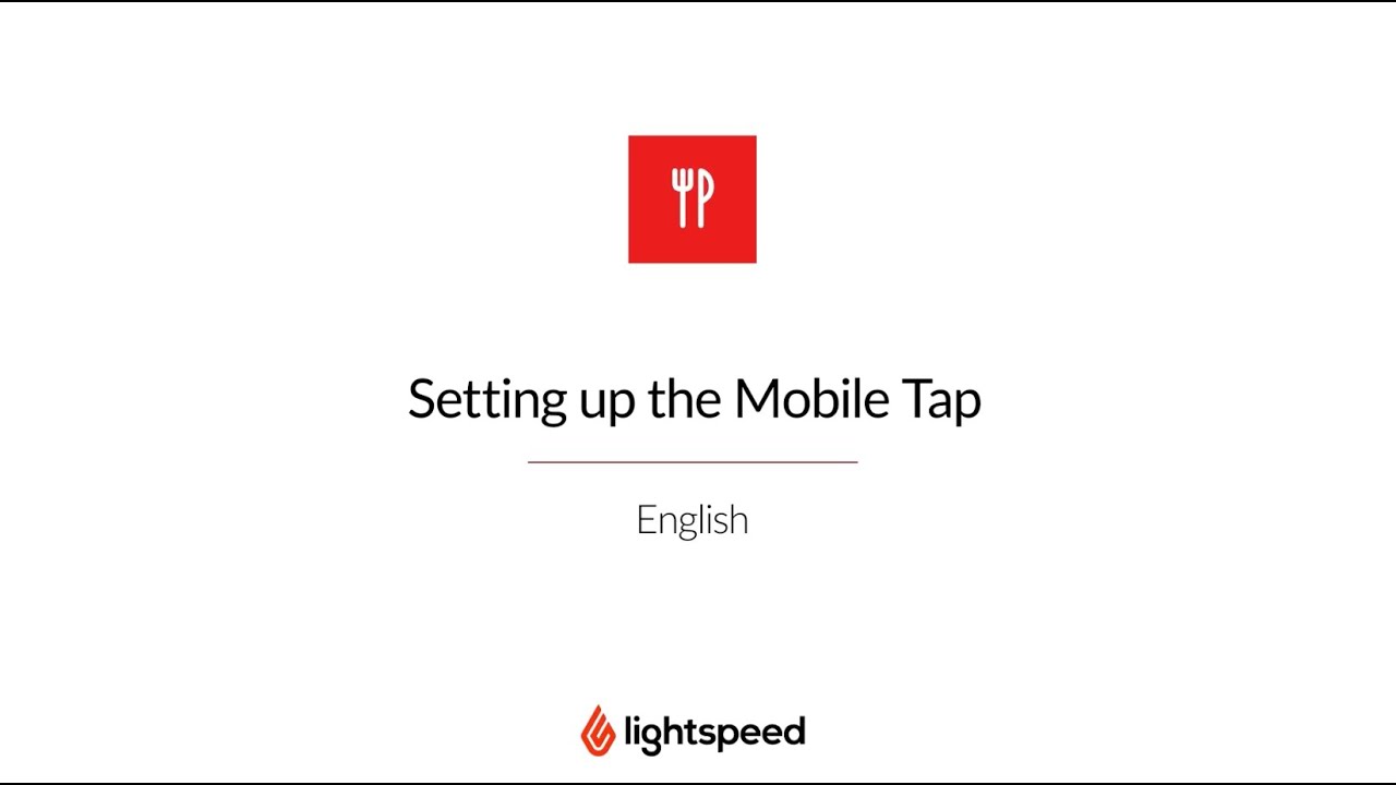 How To Set Up The Mobile Tap - Lightspeed K-Series - YouTube