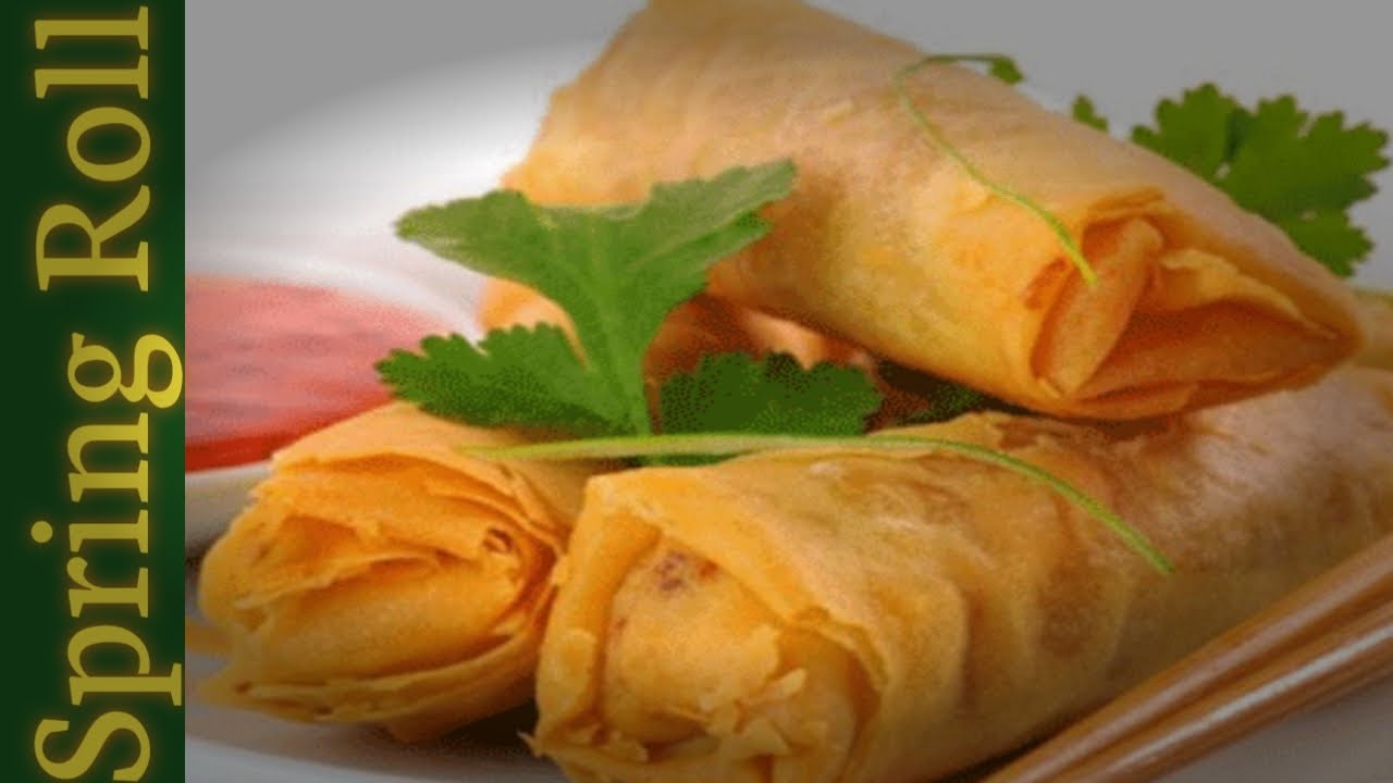 Chicken Spring Roll Recipe/ Homemade Sping Roll / Easy Snaks Recipe ...
