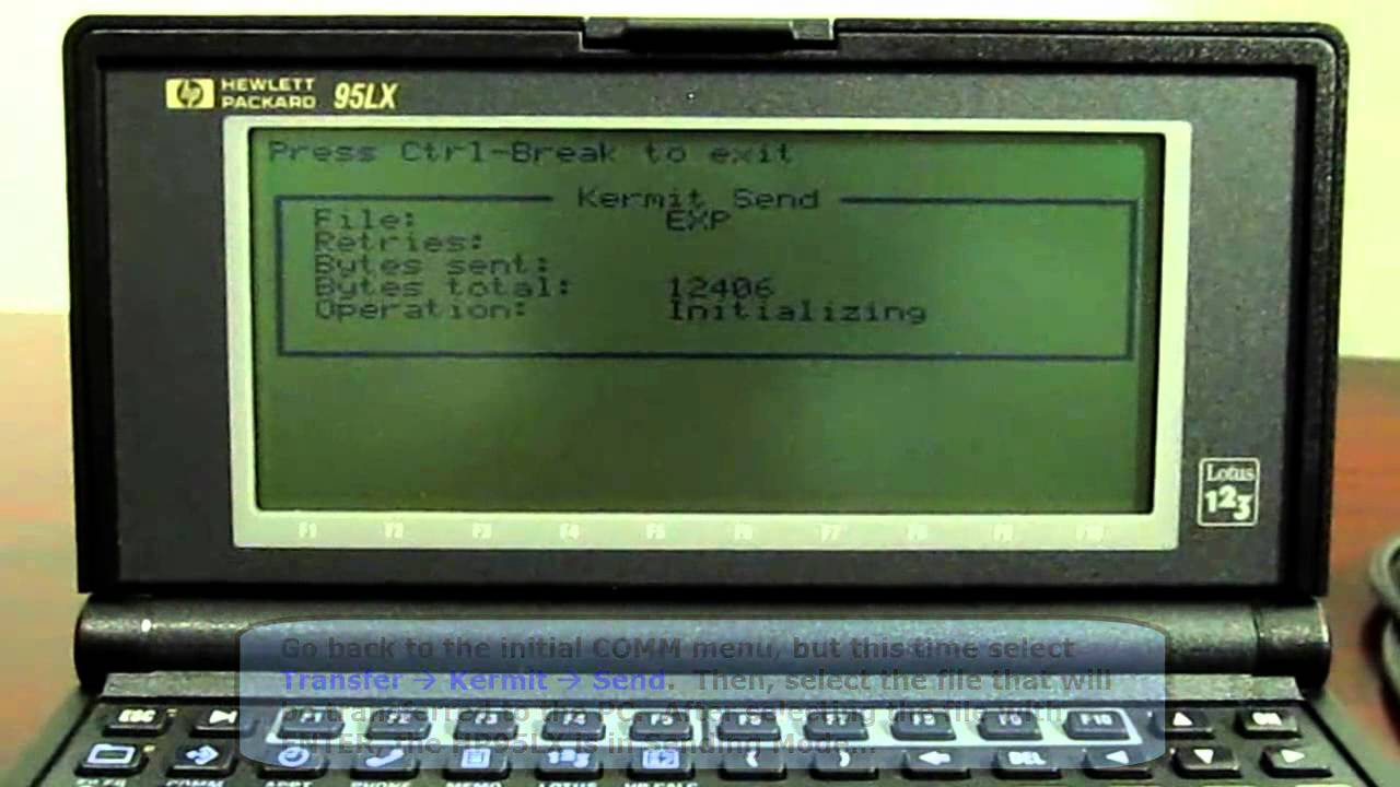 HP95LX and Hyper Terminal -- HP 95LX/HP48 USB Cable. - YouTube