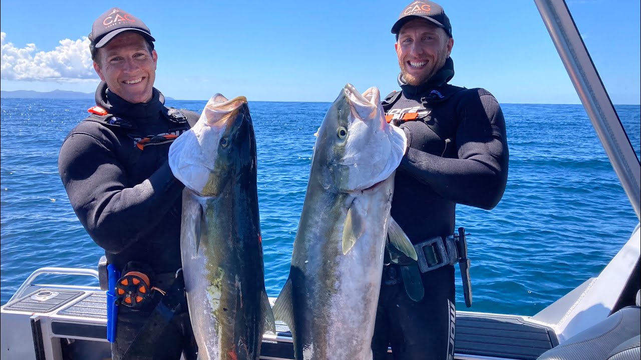 BIG Kingfish Speared, Screaming Reels and Good Times! - YouTube