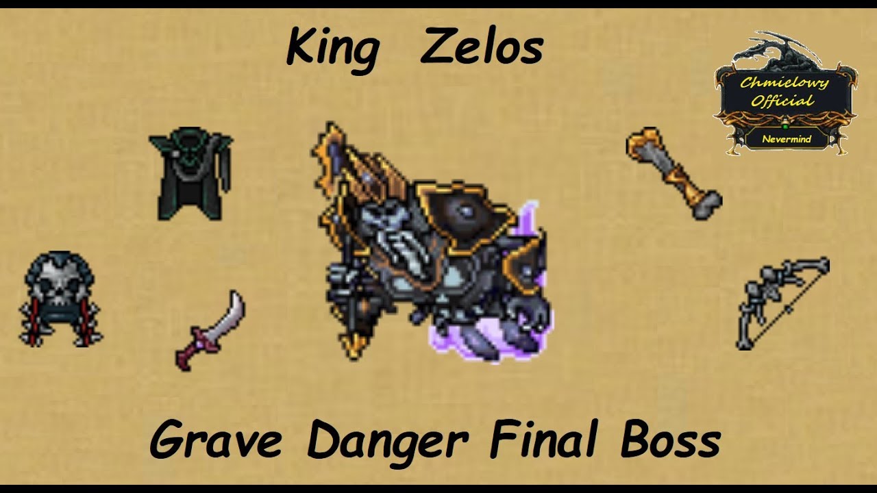 Tibia *King Zelos* Grave Danger Quest final boss+ looted new item+ new ...