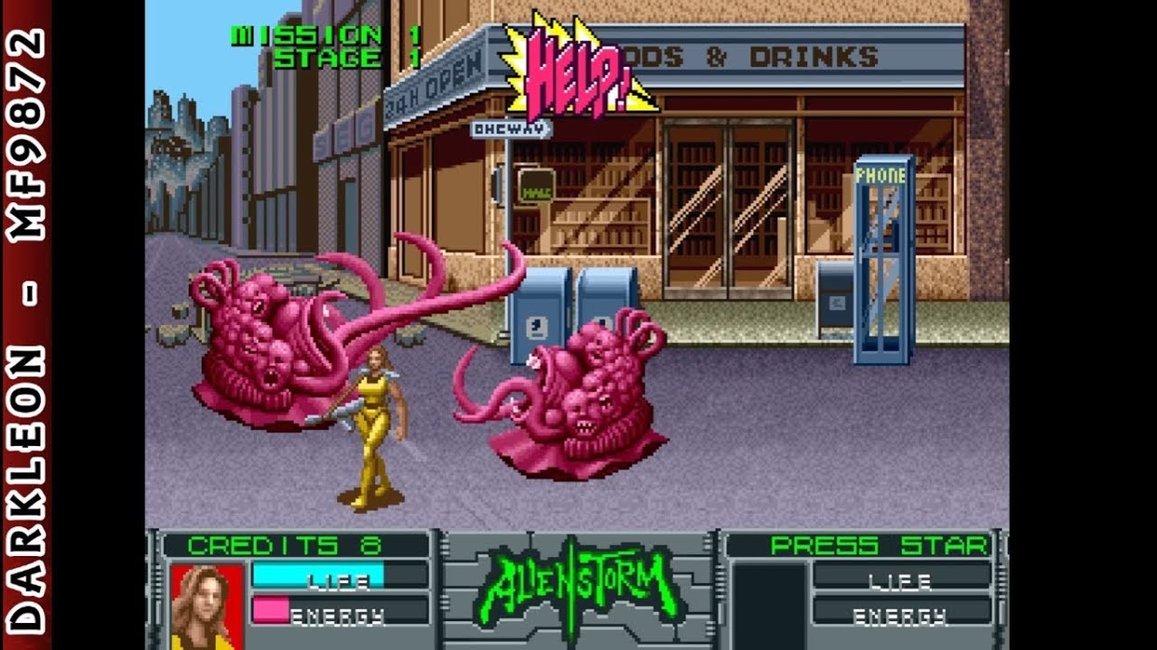 Alien Storm © 1990 Sega - Arcade Gameplay - YouTube