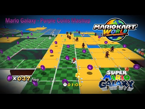 Purple Coins - Mario Kart World / Super Mario Galaxy (Mashup) 🟣 - YouTube