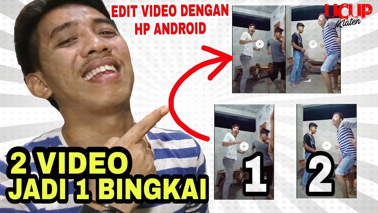 Cara menggabungkan 2 video menjadi satu bingkai, dengan Hp Android ...
