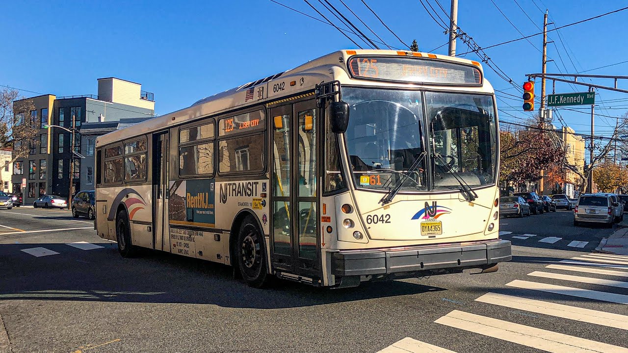 New Jersey Transit NABI 416.15 6042, 6015, 5295 - YouTube