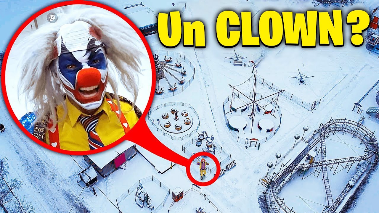 MON DRONE A CAPTURÉ LE CLOWN EN CHEF DANS UN PARC D’ATTRACTIONS ...