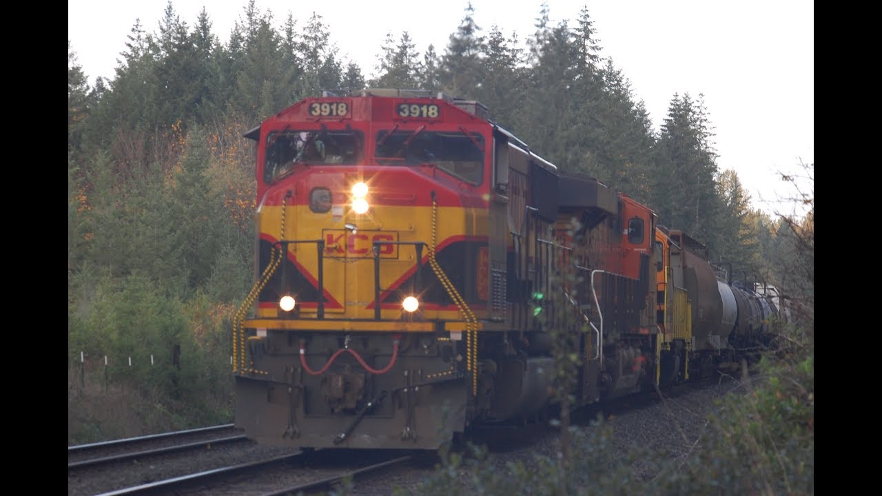 KCS 3918 Powers a Manifest on the PSAP! Oakville, WA 11/2/18 - YouTube