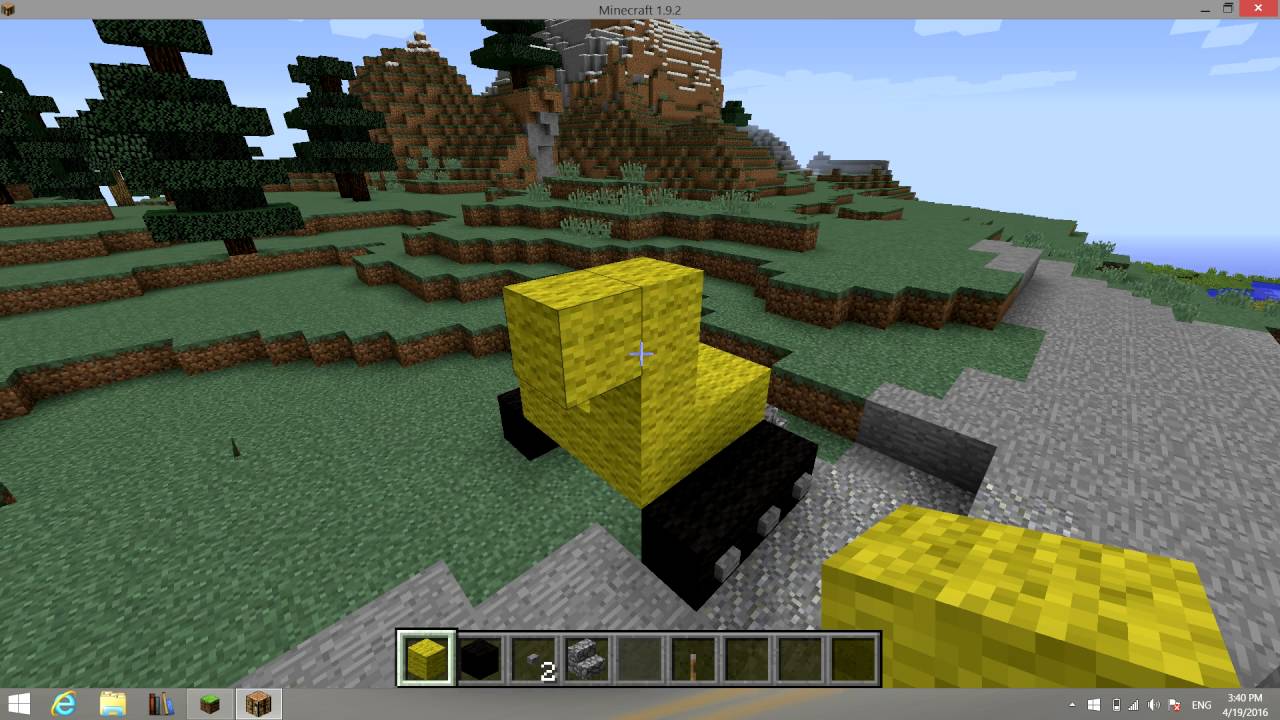 Minecraft how to build a digger - YouTube