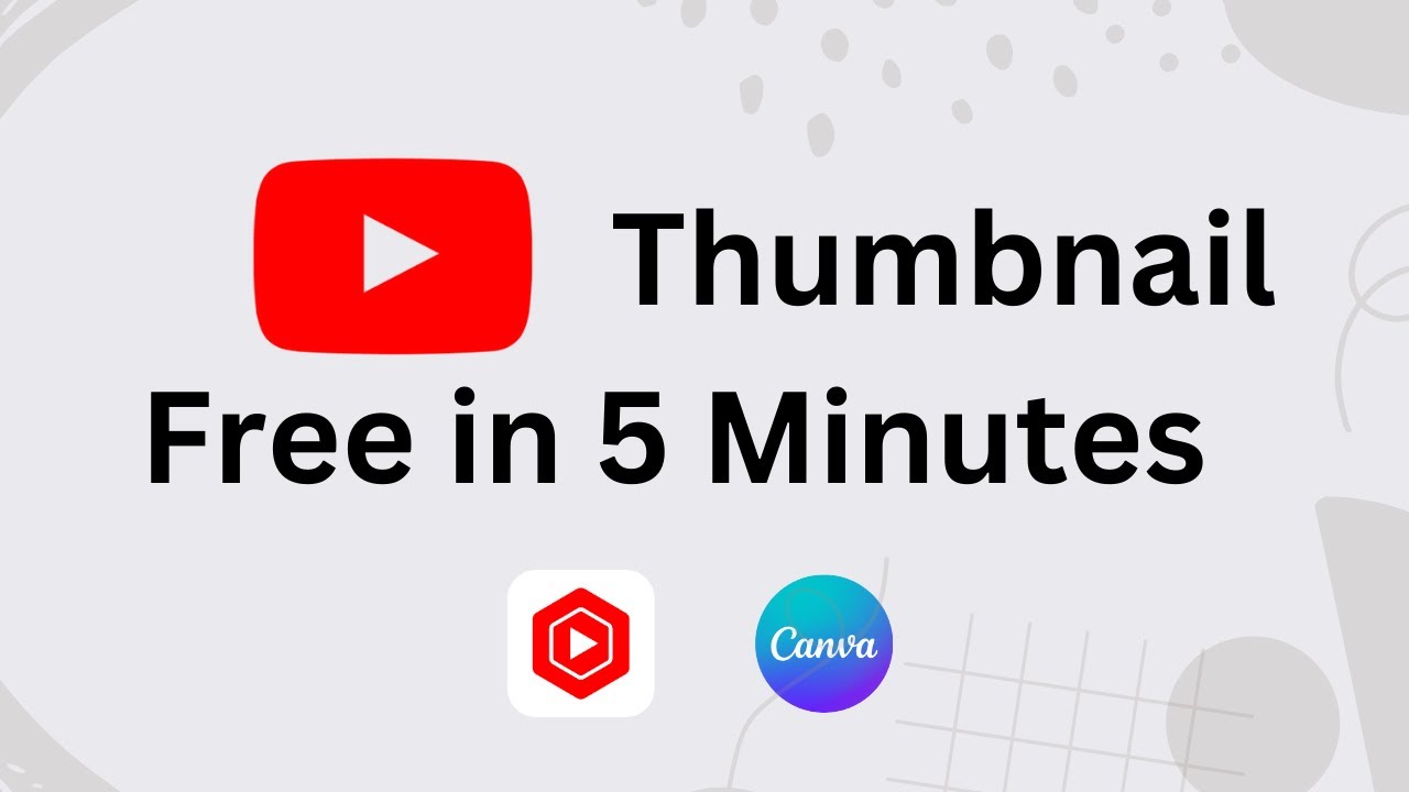 YouTube Thumbnail Free in 5 Minutes | No Software Needed! - YouTube