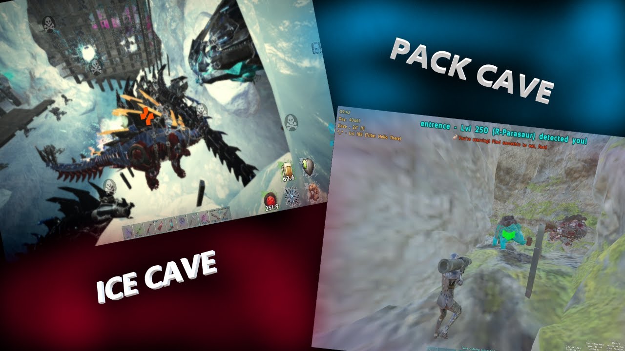 Ark Survival Evolved: Wiping Island Ice Cave + Griefing Pack Cave ...