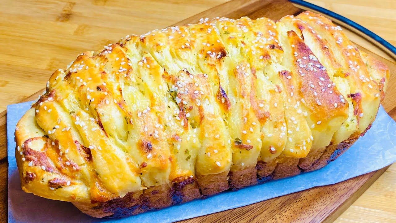 Soft & Fluffy Cheesy Bread Loaf Recipe 🍞 | Melt In Your Mouth Pull ...