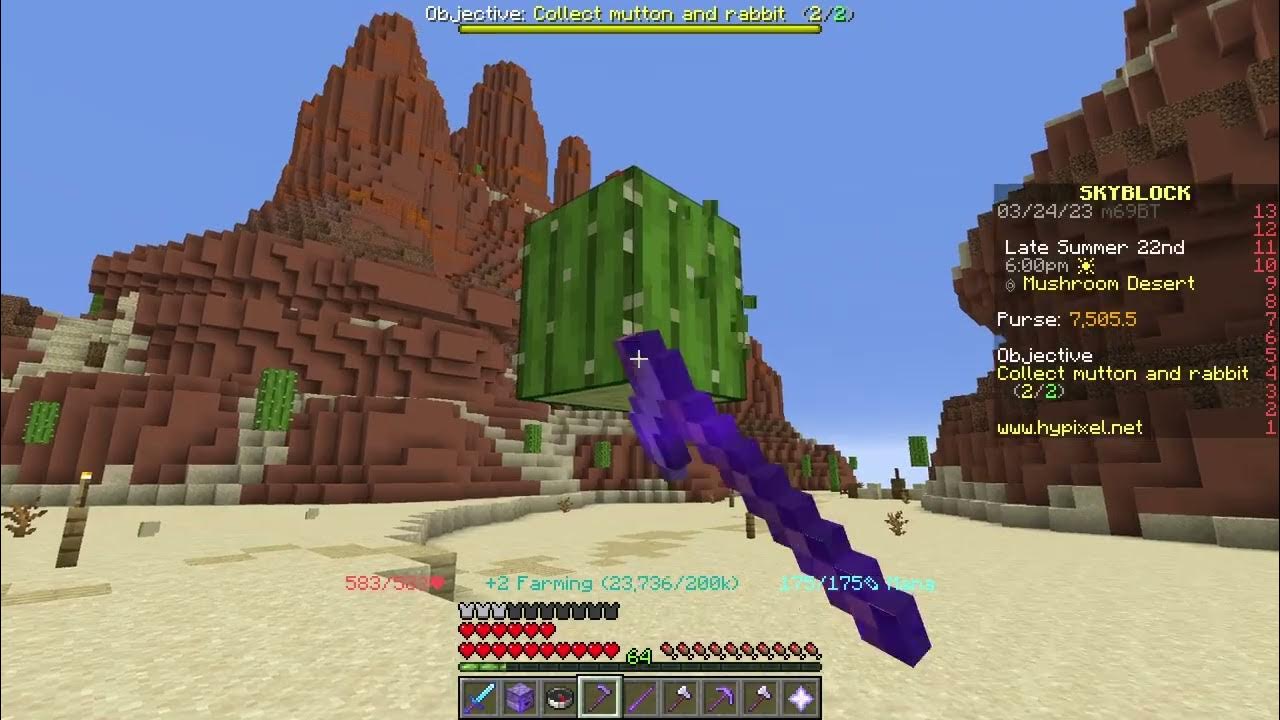 Combat Minions & Collections: Part 8 Magzie's Playthrough Of Hypixel Skyblock Levels Guide ...