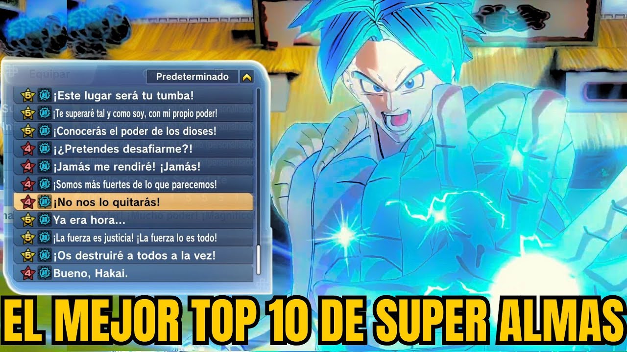 TOP 10 MEJORES SUPER ALMAS de Dragon Ball Xenoverse 2 - YouTube