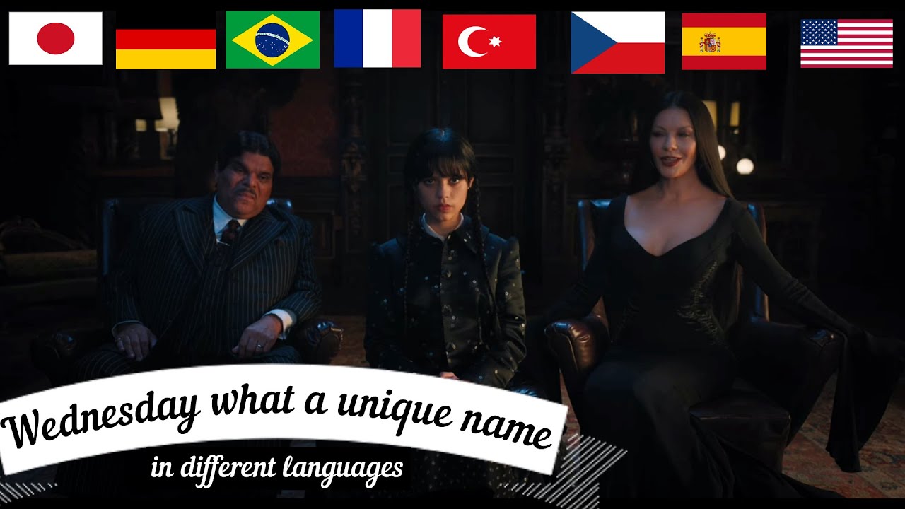 Wednesday what a unique name in different languages - YouTube