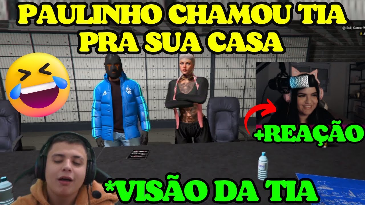 VISÃO DA TIA DK COM PAULINHO CHAMANDO ELA PRA SUA CASA! 😂 - YouTube