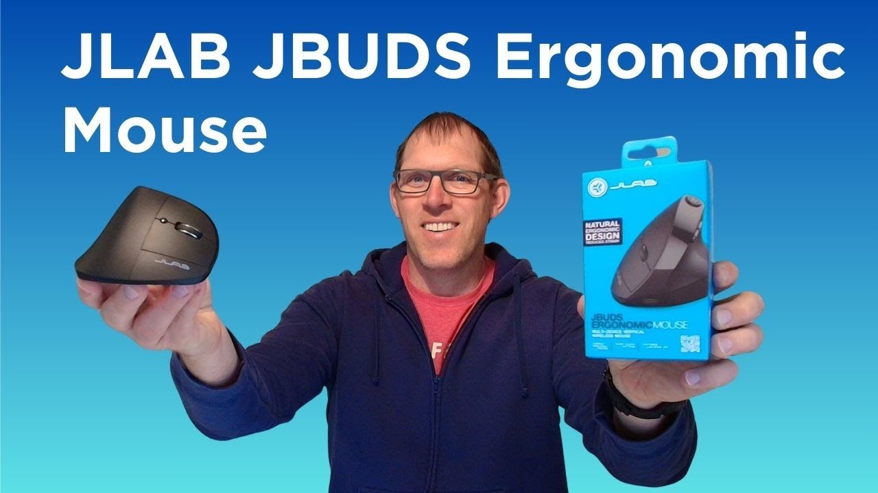 JLab Jbuds Ergonomic Vertical Mouse - YouTube