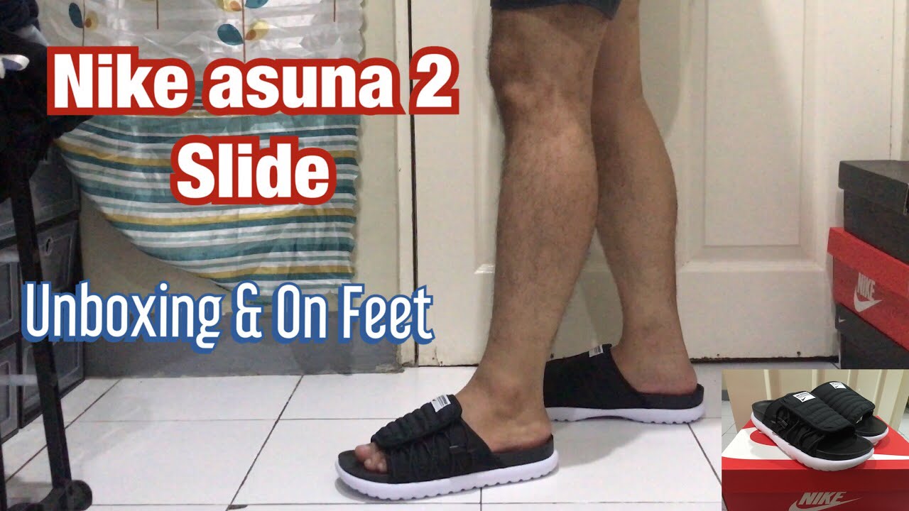 Nike Asuna 2 slides | Unboxing| On Feet - YouTube