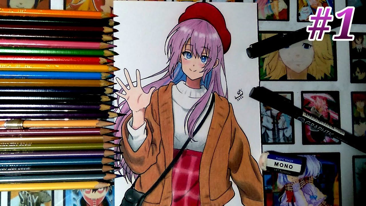 Drawing Shikimori / Shikimori Not Just A Cutie / how to draw ( parte 1 ...