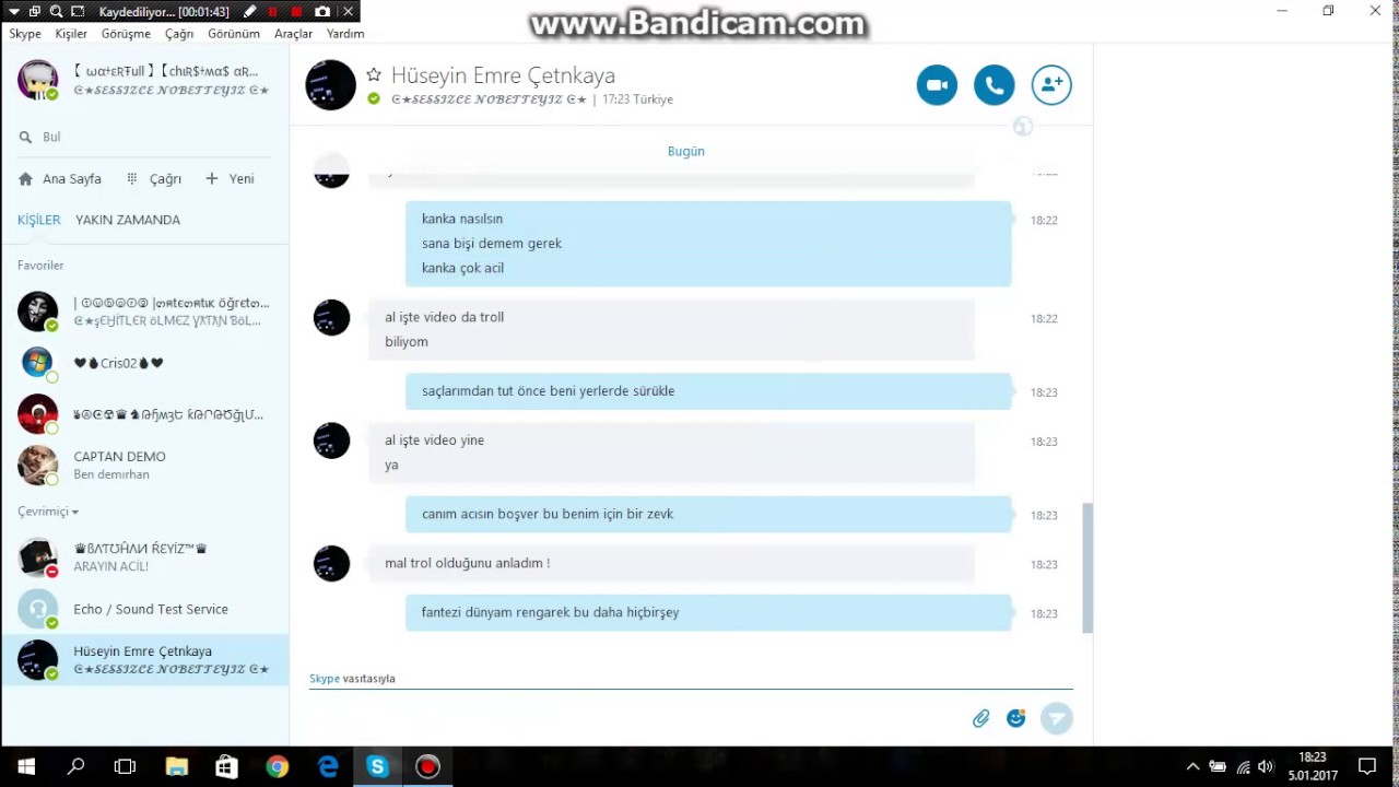 Skype Mesajlı Troll | Vur Bana Sözleriyle Arkadaşımı Trolledim | 1 ...