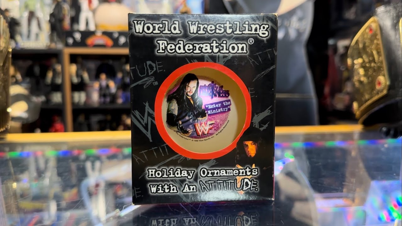 WWF Holiday Ornaments With An Attitude Undertaker (Purple Background ...